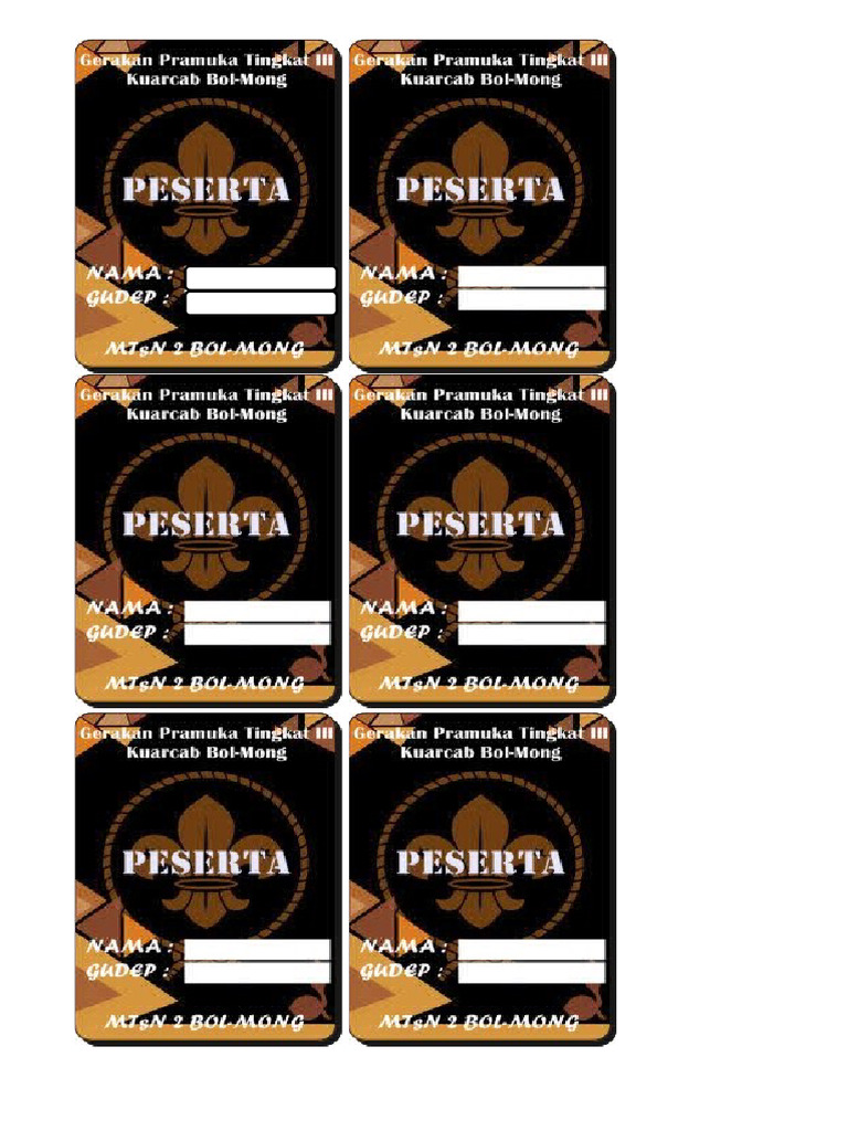 Id Card Pramuka | PDF