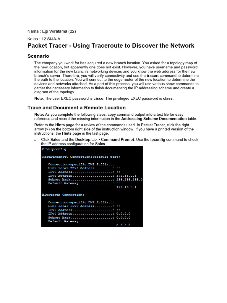 Packet Tracer | Download Free PDF | Router (Computing) | Ip Address