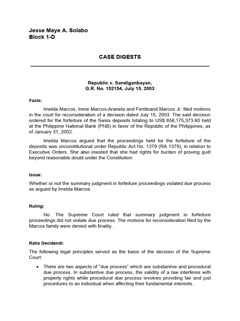 Case Digests For Consti 1 | PDF | President Of The Philippines | World Politics