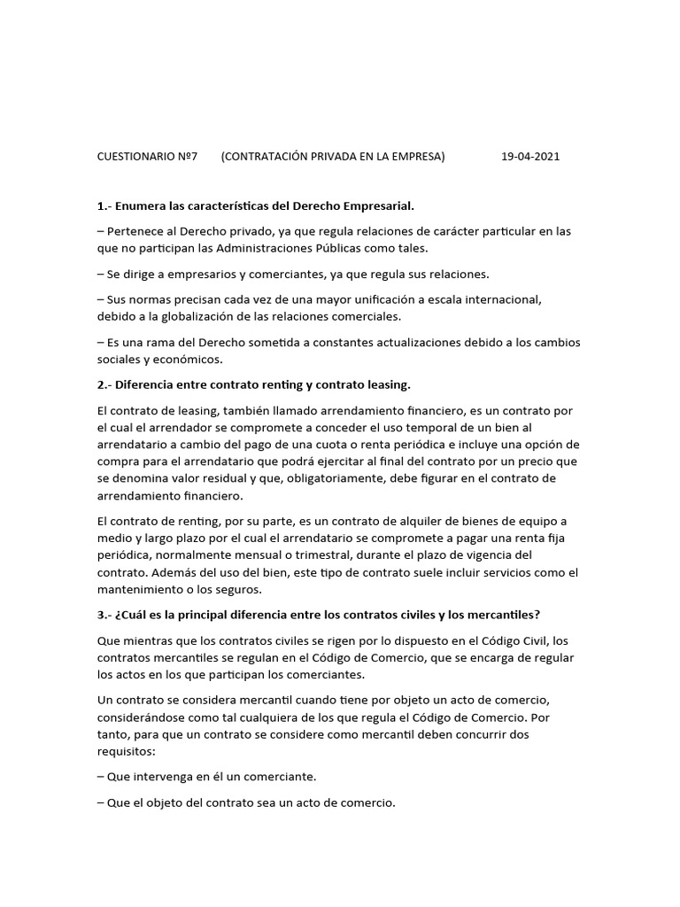 Cuestionario Tema 7 GTJ | PDF