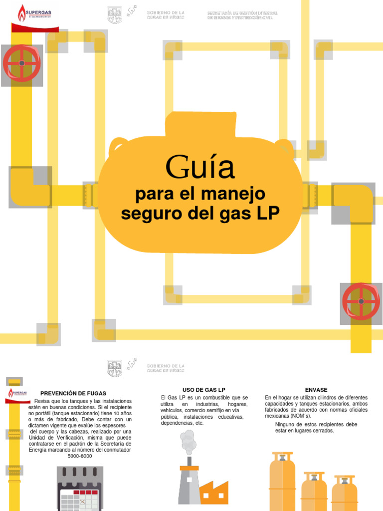 Guia Manejo de Gas LP | PDF | Combustión | Gases