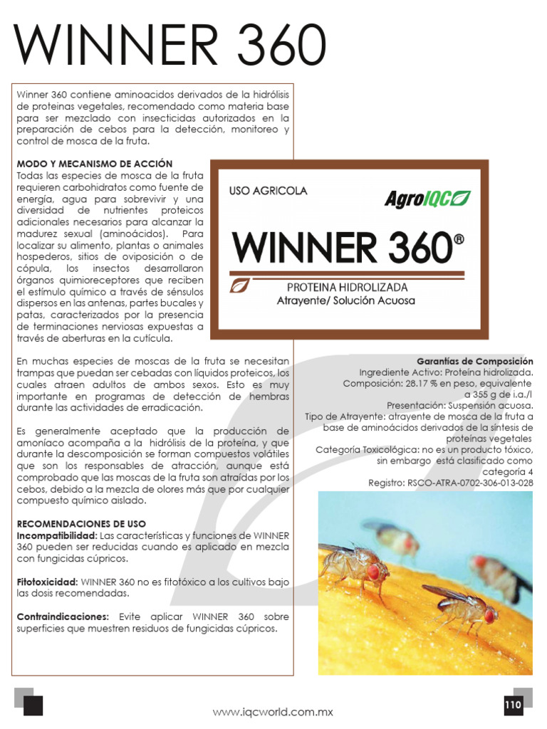 Winner 360 | PDF | Proteínas | Mosca
