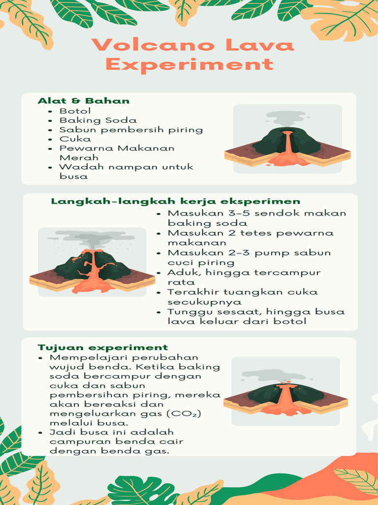 Eksperimen Lava dengan Baking Soda | PDF