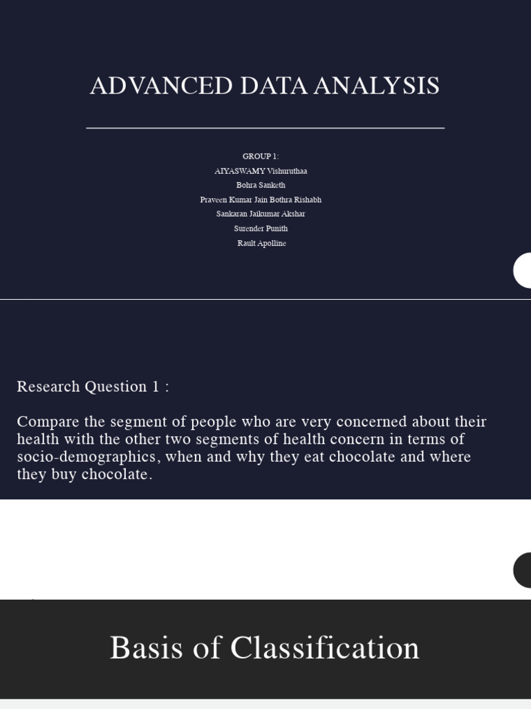 Group 1 - Advanced Data Analysis | PDF | Career & Growth | Self-Improvement Group 1 - Advanced Data Analysis | PDF | Career & Growth | Self-Improvement