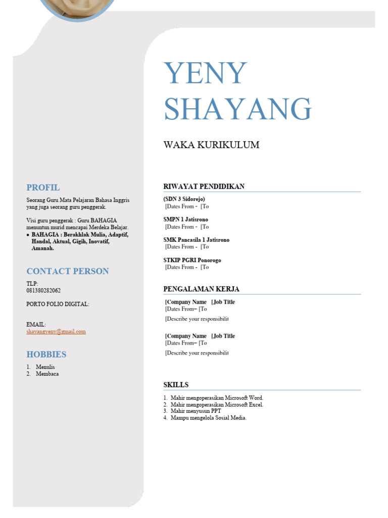 Form CV Skisser | PDF