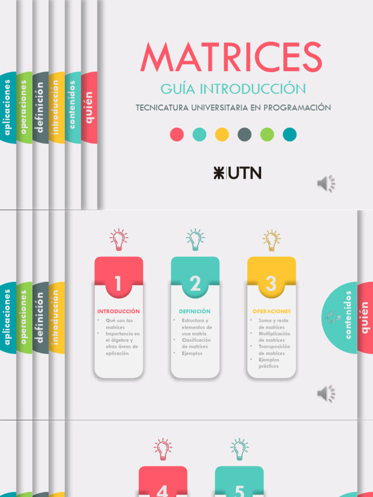 Presentación Matrices | Descargar gratis PDF | Matriz (Matemáticas ...