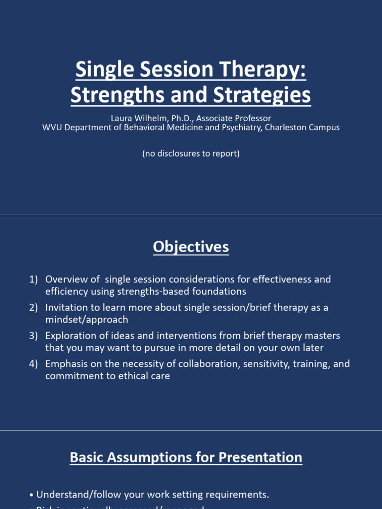 A 5 Wilhelm Single Session Strengths & Strategies in Clinical Practice ...