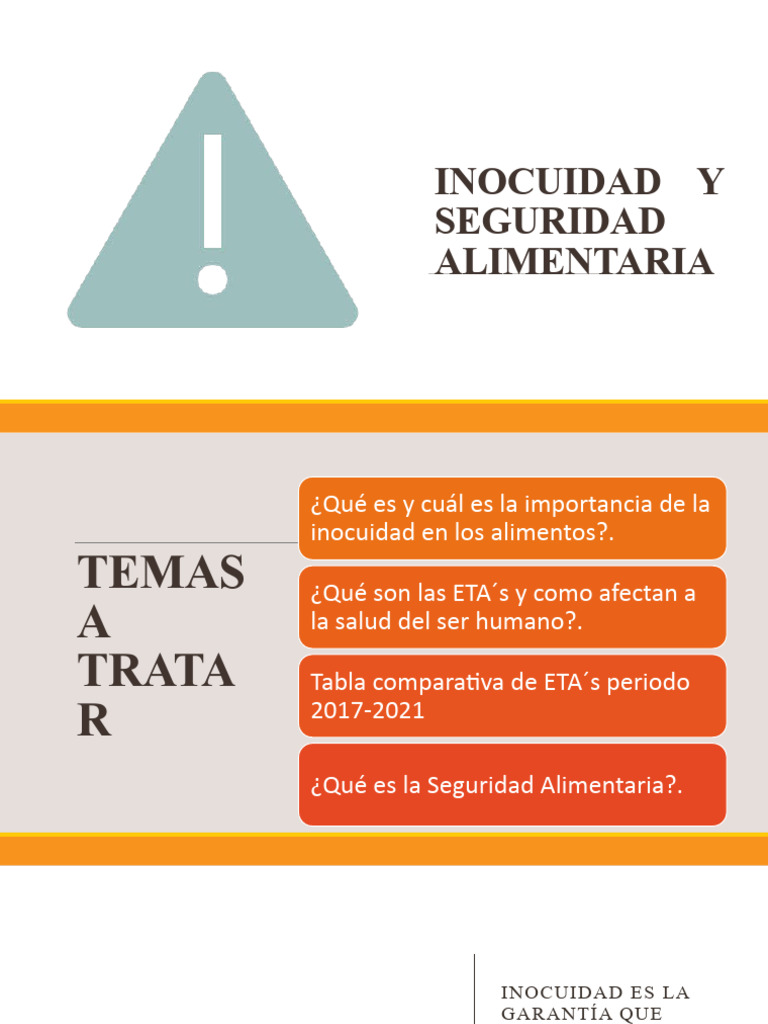 Inocuidad y Seguridad Alimentaria | PDF | Seguridad alimenticia | Alimentos
