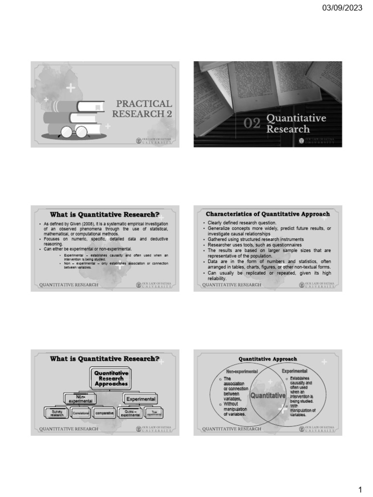 02 Quantitative Research Handouts Download Free Pdf Statistics