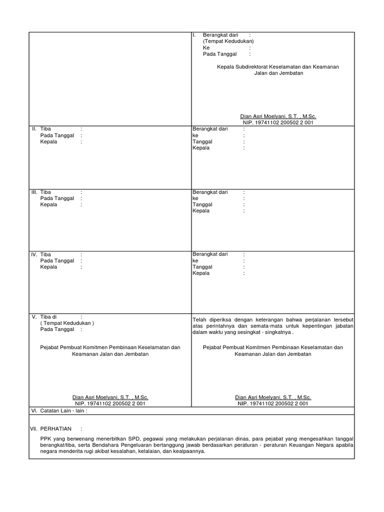 Blanko SPPD Staf | PDF