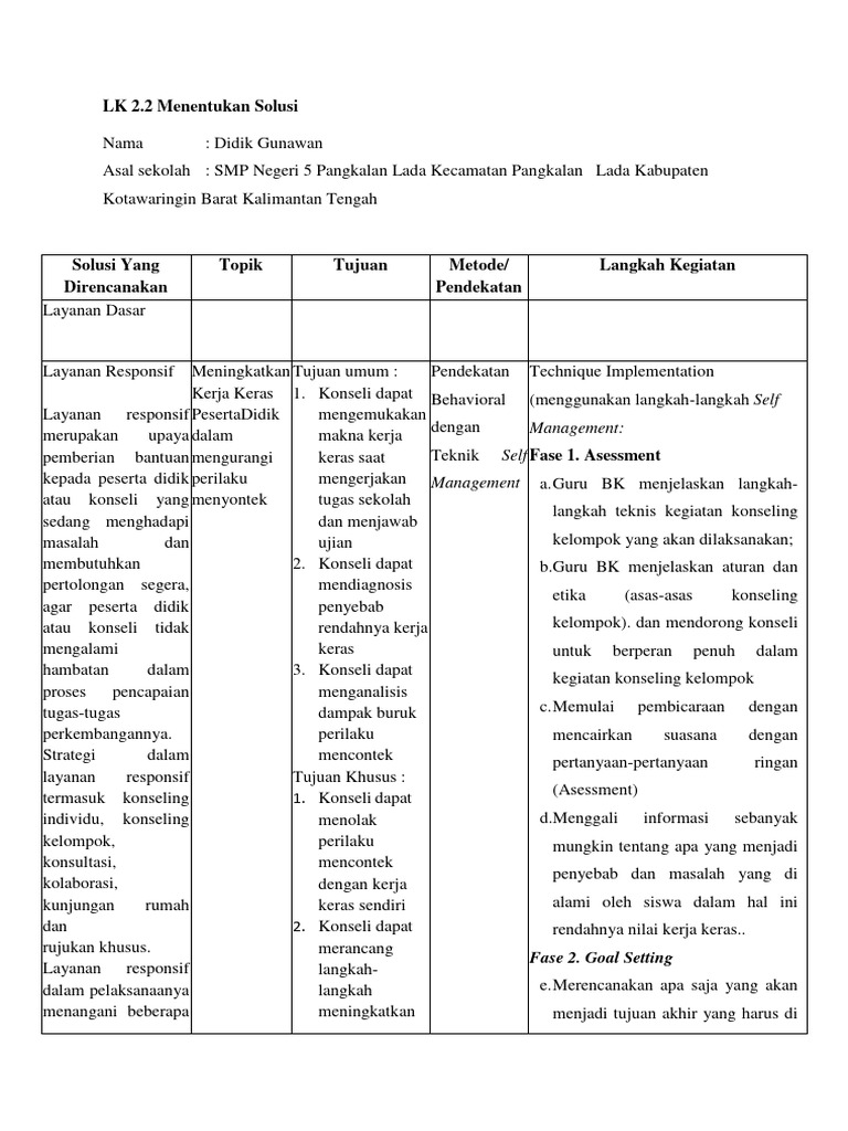 Strategi Layanan Responsif untuk Siswa | PDF