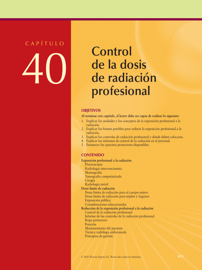 Control de Dosis de Radiación Profesional | PDF | Desintegración ...
