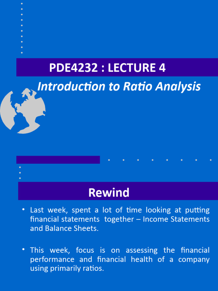 Lecture 4 - Ratio Analysis - JJ | PDF | Dividend | Preferred Stock