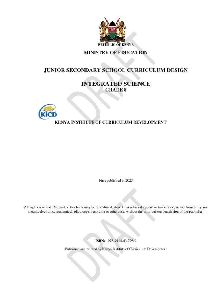 Integrated Science Grade 8 Final May 2023 Dxobwb | PDF | Chemical ...