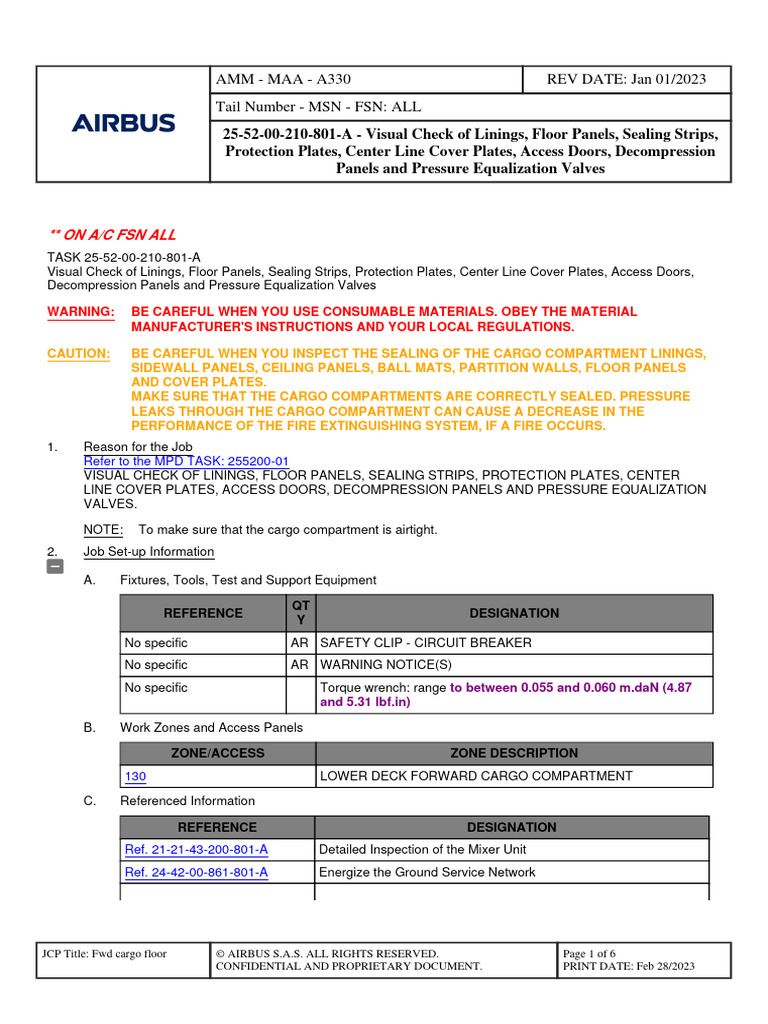 FWD Cargo Floor | PDF | Manufactured Goods | Building Engineering