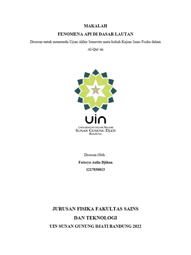 Fenomena Api Di Dasar Lautan | PDF | Seabed | Oceans