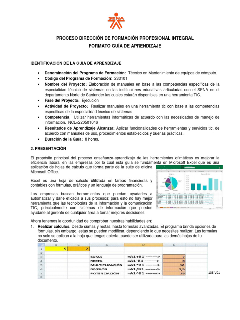 GFPI-F-135_C14 RA1 GUIA_03 TIC Aplicar funcionalidades_excel_continuación_2 | PDF | Microsoft ...