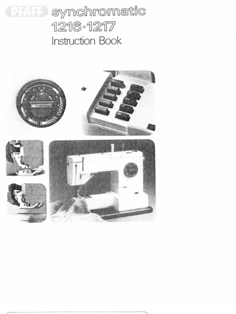 Pfaff 1216/1217 Sewing Machine Instruction Manual | PDF | Embroidery ...