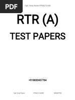 Release of RTR-A Exam Schedule For The Year 2024 | PDF