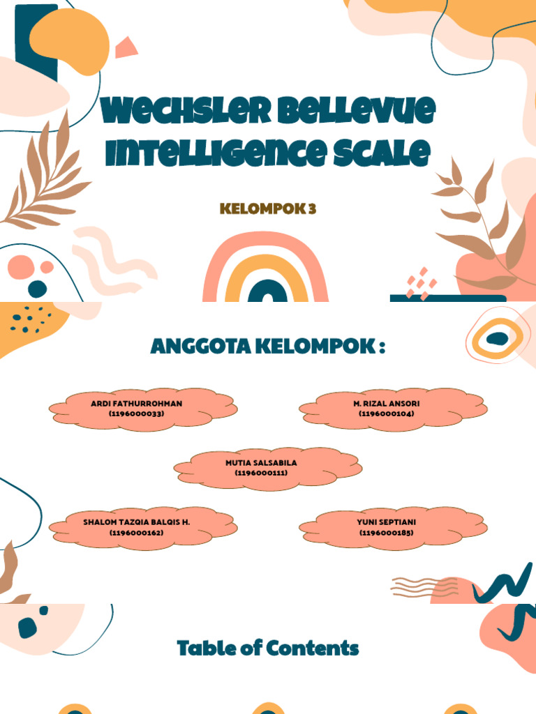 Wesler Bellevue Intelligence Scale (WBIS) Test - Administrasi Tes ...