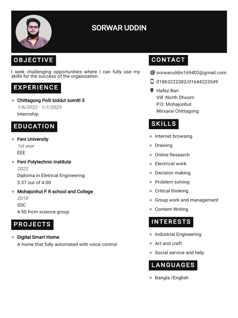 Last CV For BSRM | PDF