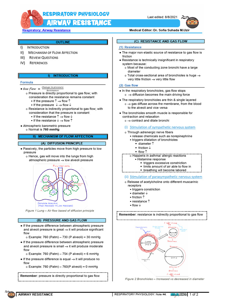 Airway Resistance Atf | PDF | Respiratory Tract | Respiratory System