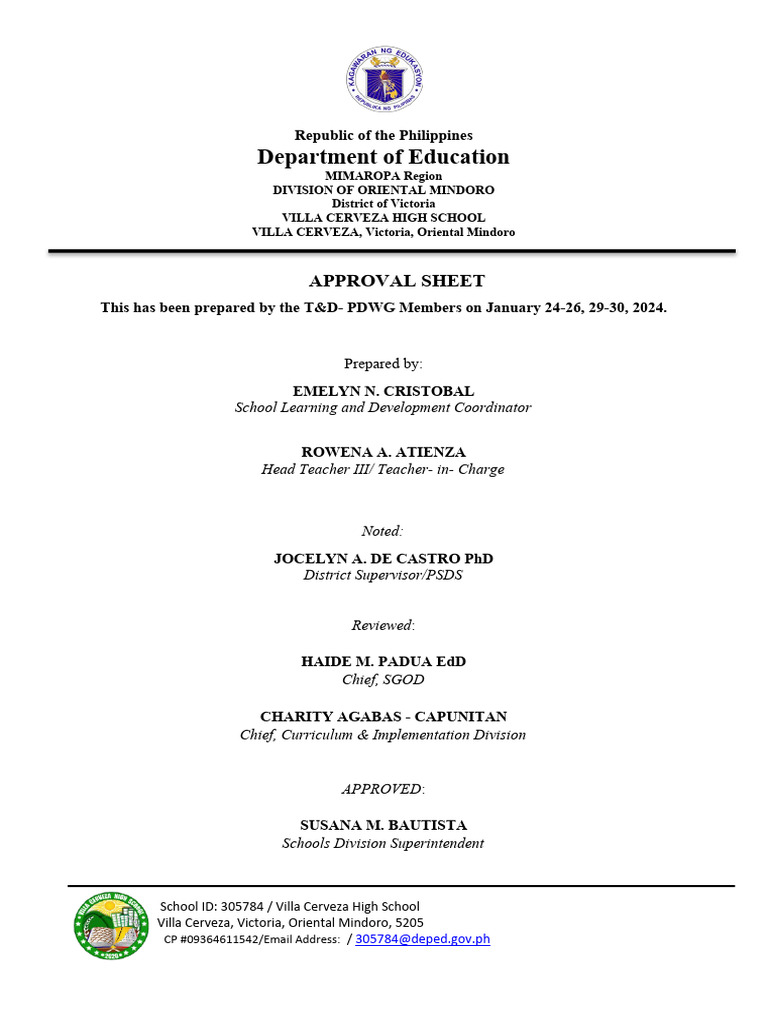 Inset Program Design - Final 2024 | Download Free PDF | Cognition