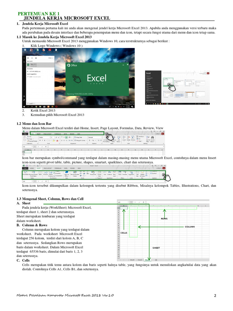 7 Modul Microsoft Excel Ver 2 0 | PDF