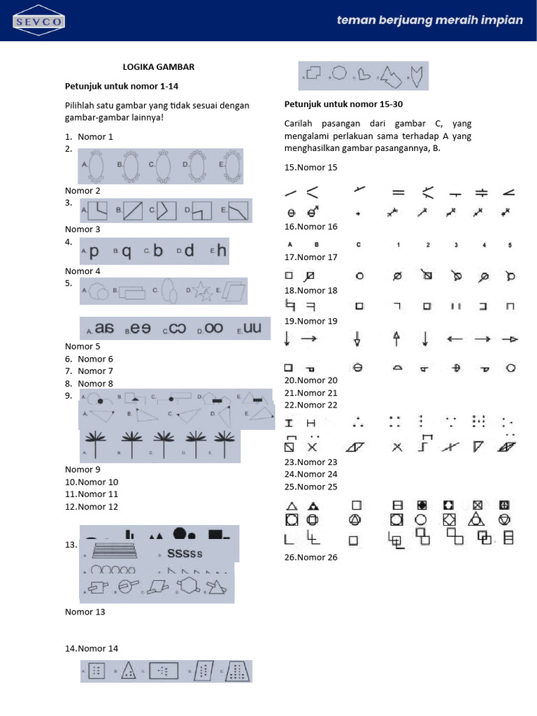 Soal Logika Gambar Pdf
