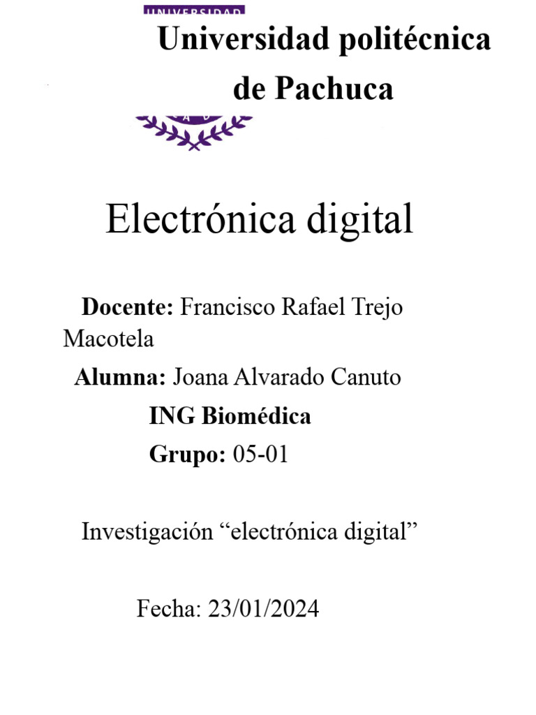Electrónica Digital | PDF | Electrónica | Circuito integrado