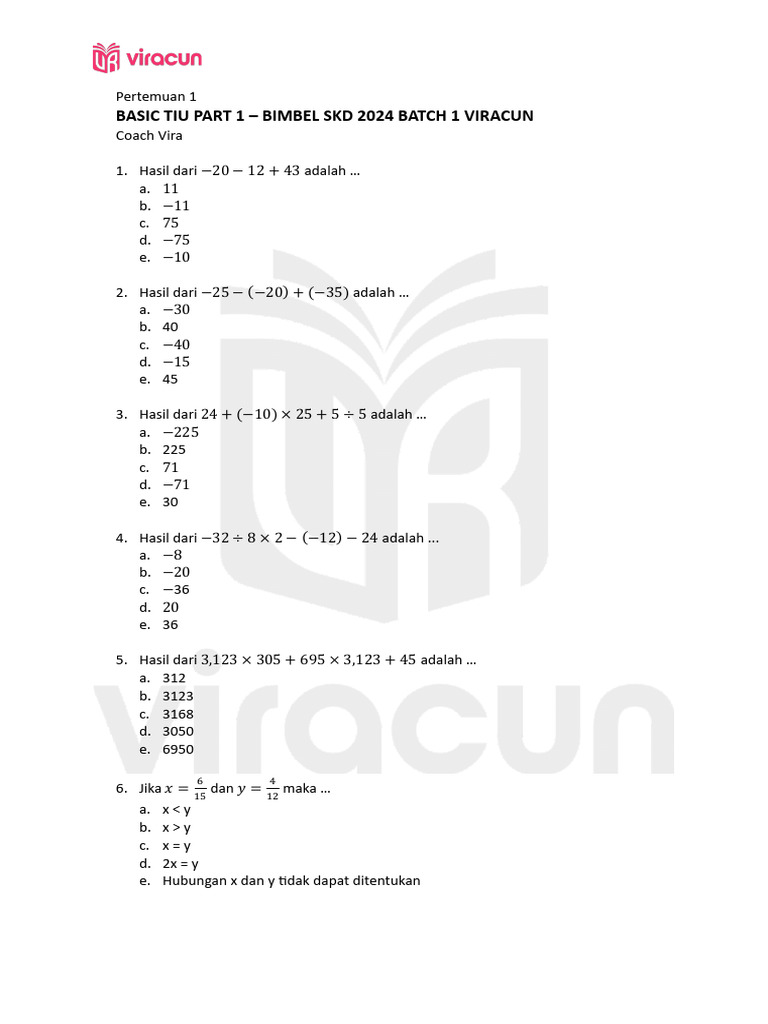 Live Basic TIU Part 1 | PDF