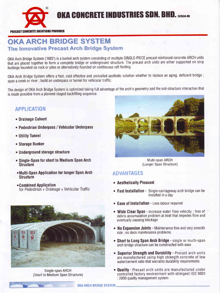 Arch Bridge System | PDF | Tunnel | Building Materials