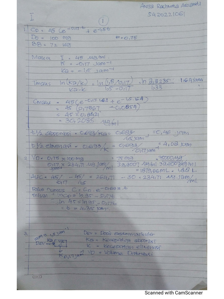 023 - 061 - Anisa - Uts Kinetik | PDF