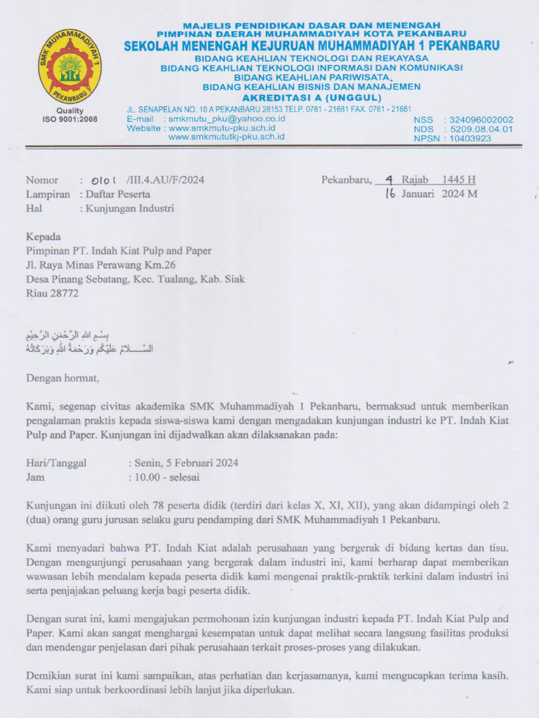 0101 - 2024 All Kunjungan Industri AKL PT Indah Kiat Pulp & Paper IKPP ...