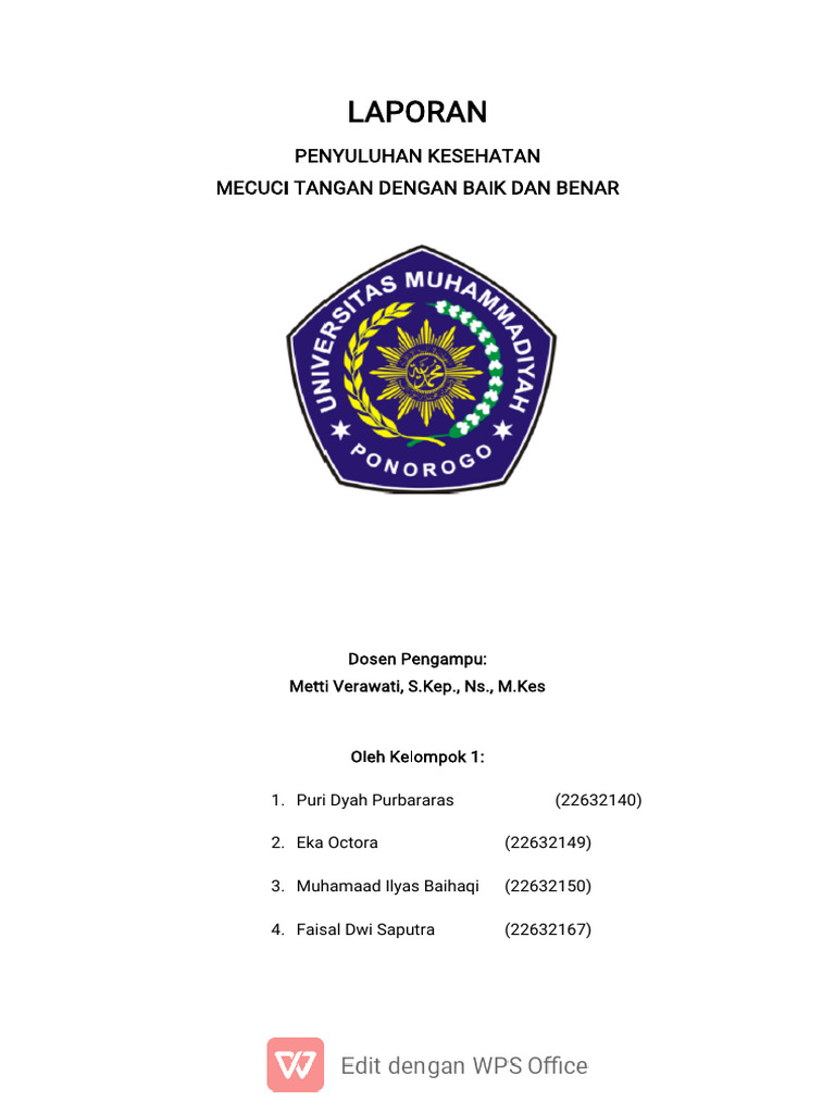 Kel 1 LP Mencuci Tangan Dengan Baik Dan Benar | PDF