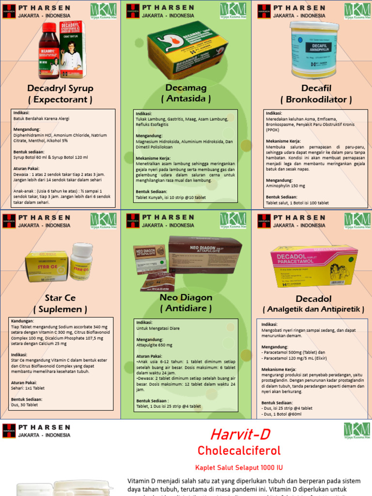 Obat dan Manfaat PT Harsen Laboratories | PDF
