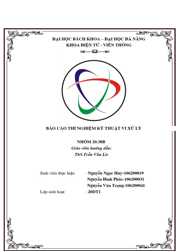 Báo Cáo TN VXL NHOM TRONG PHUC HUY Update-1 | PDF