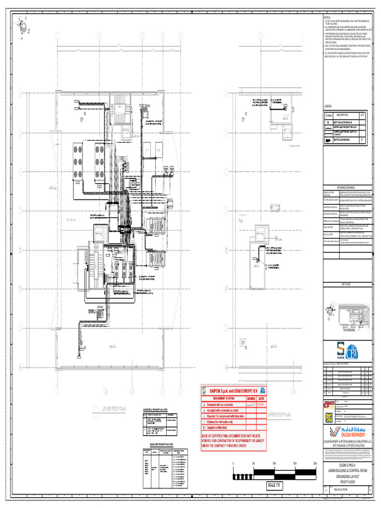 Lower Roof Plan Upper Roof Plan: SCALE 1:75 | Download Free PDF ...