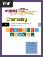 Chem 114 LAB Experiment 1 Rusting of Iron | PDF | Rust | Corrosion