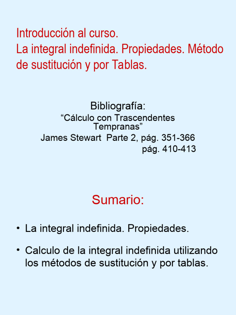 Integral Indefinida: Métodos y Ejemplos | PDF | Integral | Cálculo