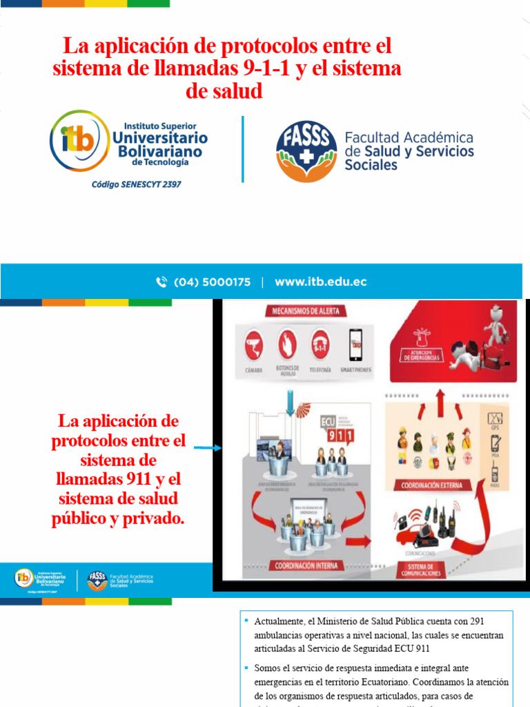 Protocolo ECU 911 y Salud Pública | PDF | Ecuador | Ministerio ...