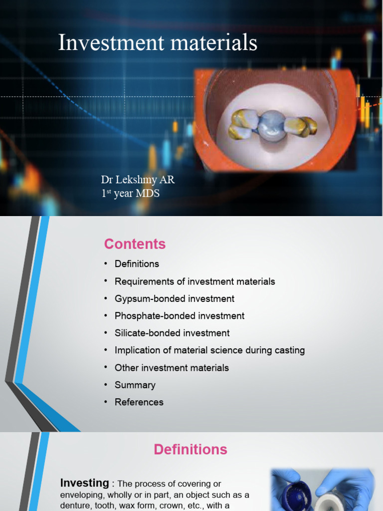 Investment Materials | PDF | Silicon Dioxide | Metals