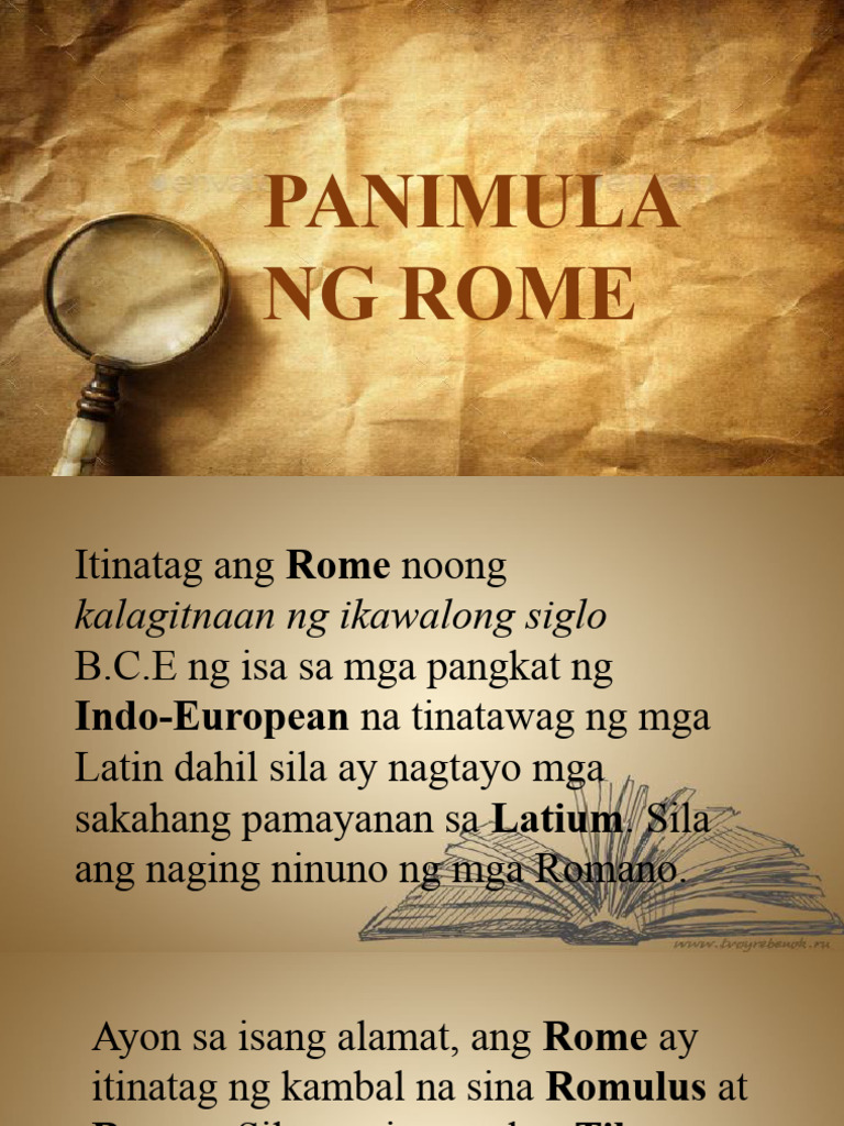 Panimula NG Rome | PDF