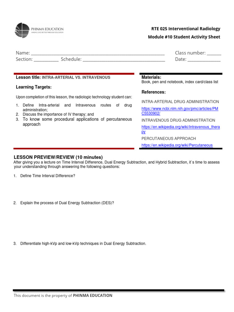 Ir-Sas-Module 10 | PDF | Intravenous Therapy | Medical Equipment