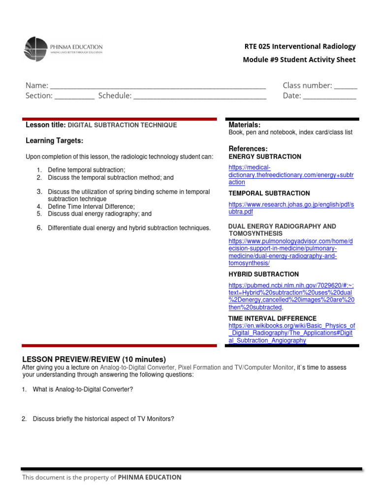 Ir-Sas-Module 9 | PDF | Radiography | Ct Scan