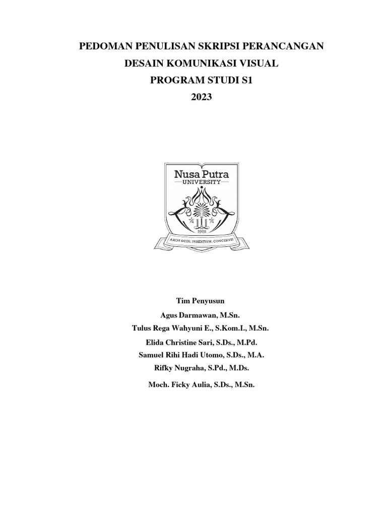 Pedoman Skripsi DKV (Perancangan 2023) Update 03-04-2023 | PDF | Seni