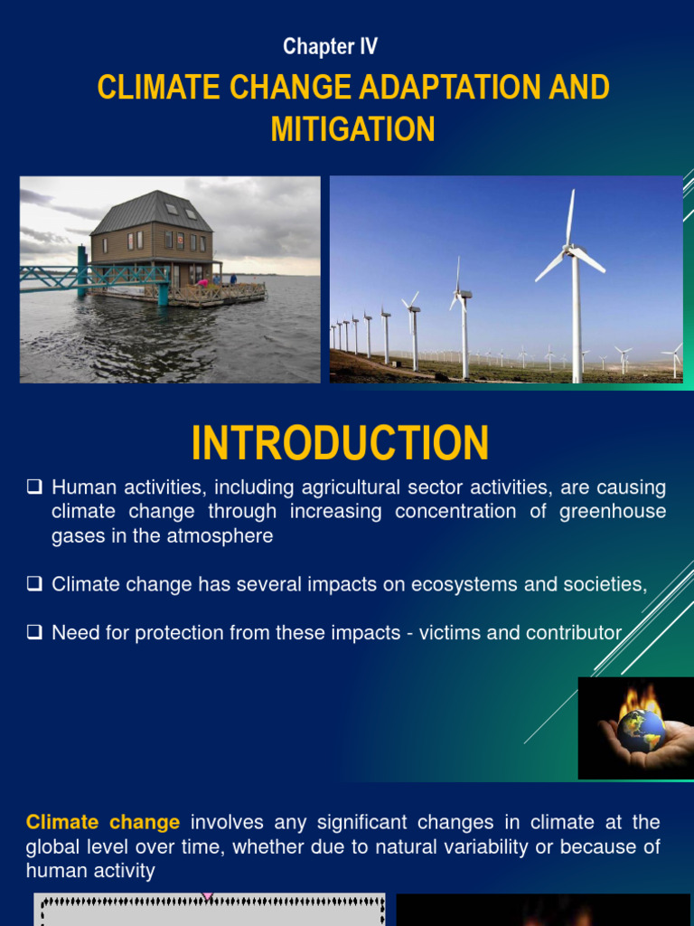 2 Chapter 1 D. Climate Change Adaptation and Mitigation | PDF | Climate ...