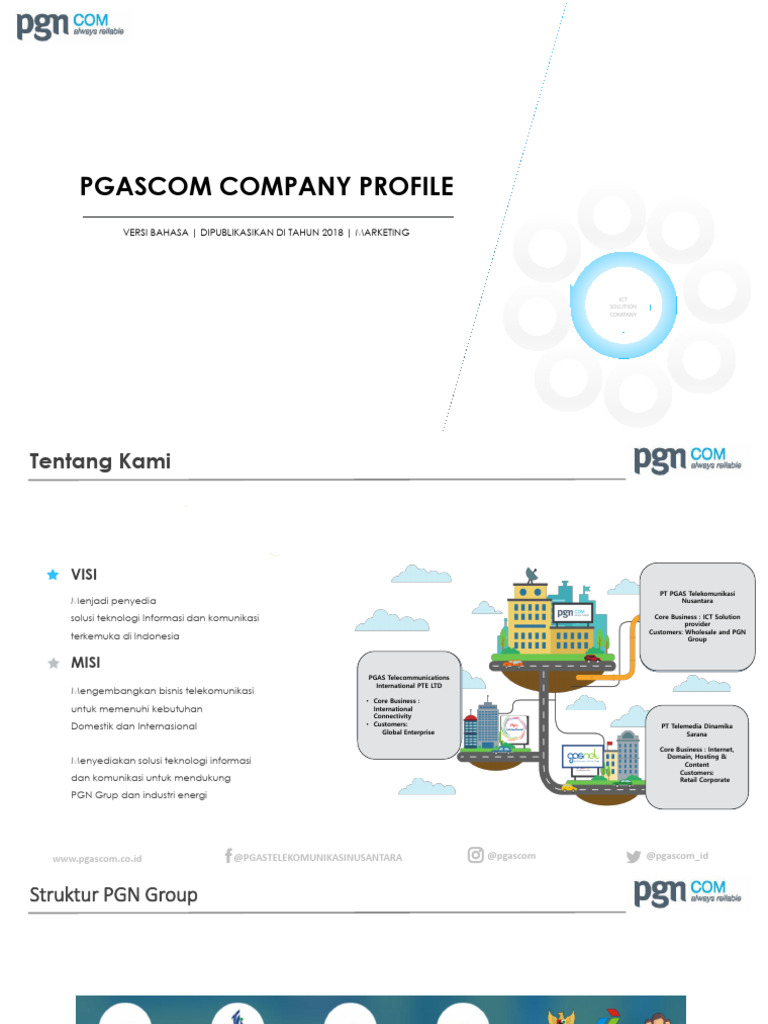 Company Profile Pgascom | PDF | Bisnis