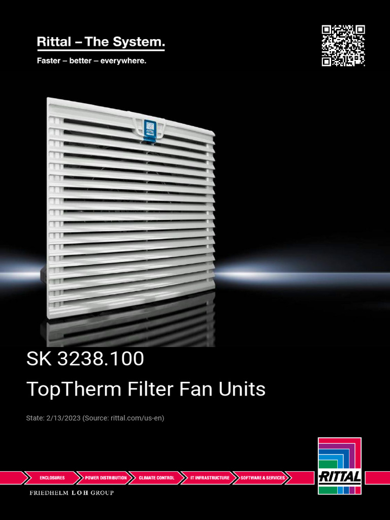 TopTherm Filter Fan Unit SK 3238.100 | PDF | Electricity | Manufactured ...