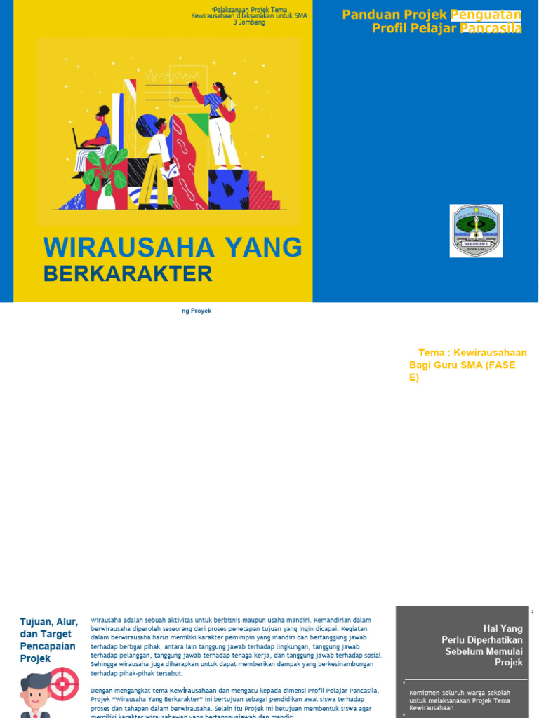 Contoh Modul Proyek P5 Kewirausahaan | PDF